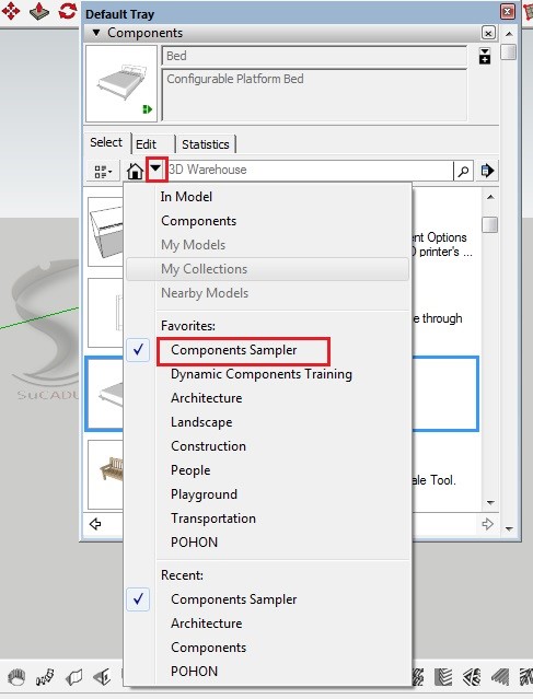 Cara Menggunakan Sketchup Components - Tutorial Autocad dan Sketchup ...
