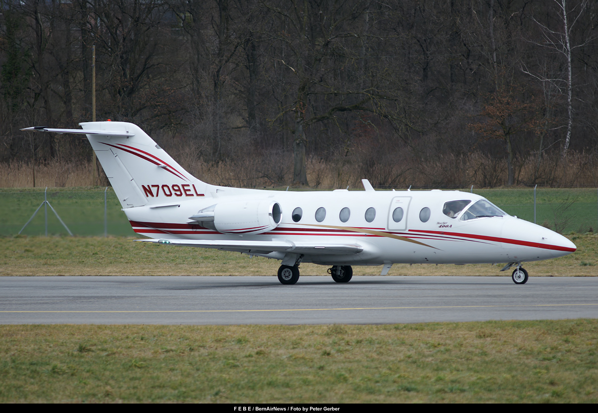 FEBE *** BernAirNews.ch ©: N709EL, Hawker Beechcraft 400A Beechjet, JAN12