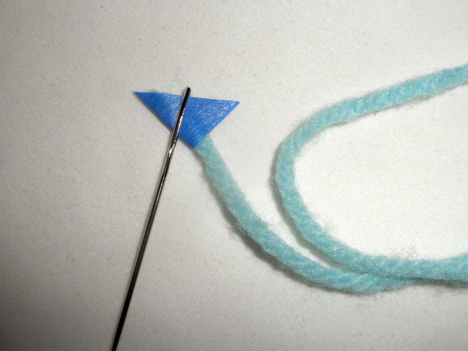 Claire'sCraftRoom: Threading Yarn onto a Needle