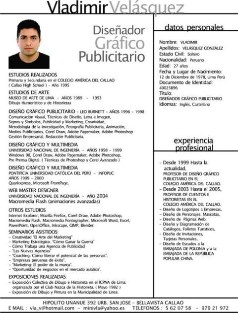 Curriculum Vitae Partes Que Lo Conforman - Birthday Letter