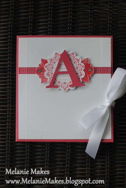 Melanie Makes: Monogrammed Note Card Portfolio - End of the Year ...