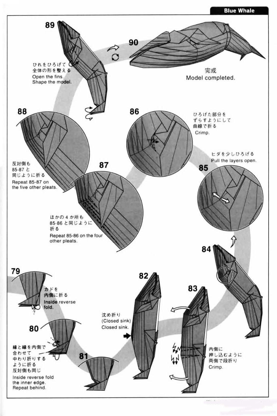Blue Whale-Satoshi Kamiya - Ruby Book Origami