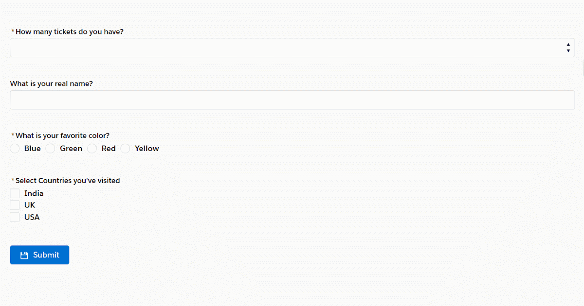 How to in Salesforce: Creating - Lightning Dynamic Question & Answer Form