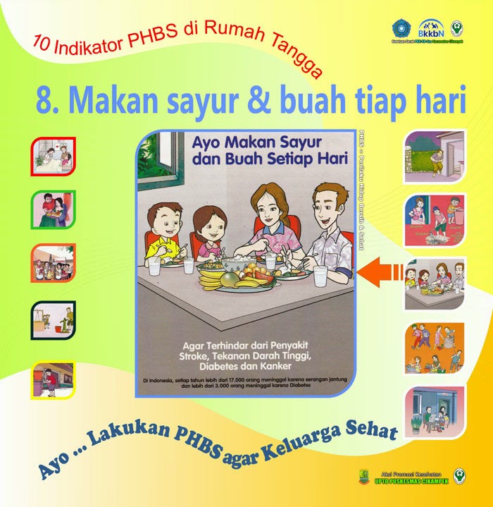 Desain Banner PHBS Tatanan Rumah Tangga Indikator Kedelapan - Banner ...