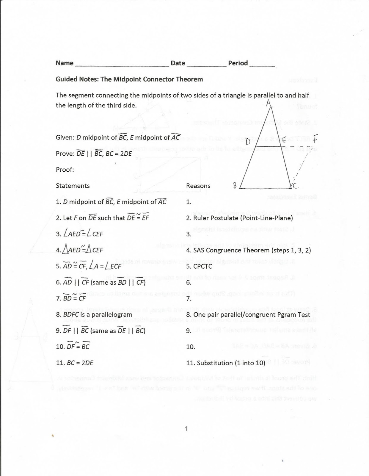 Geometry, Common Core Style: February 2018