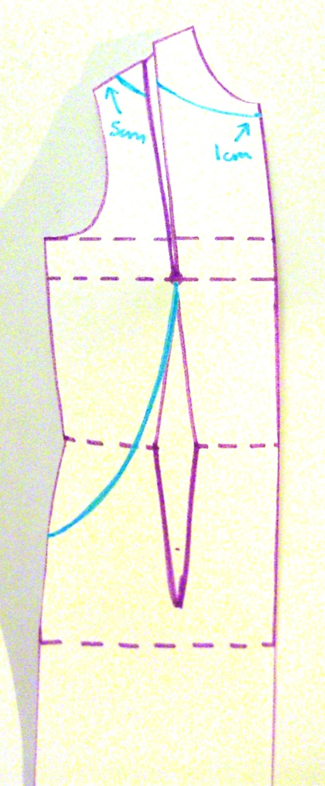 How to draft a French Dart Shift Dress