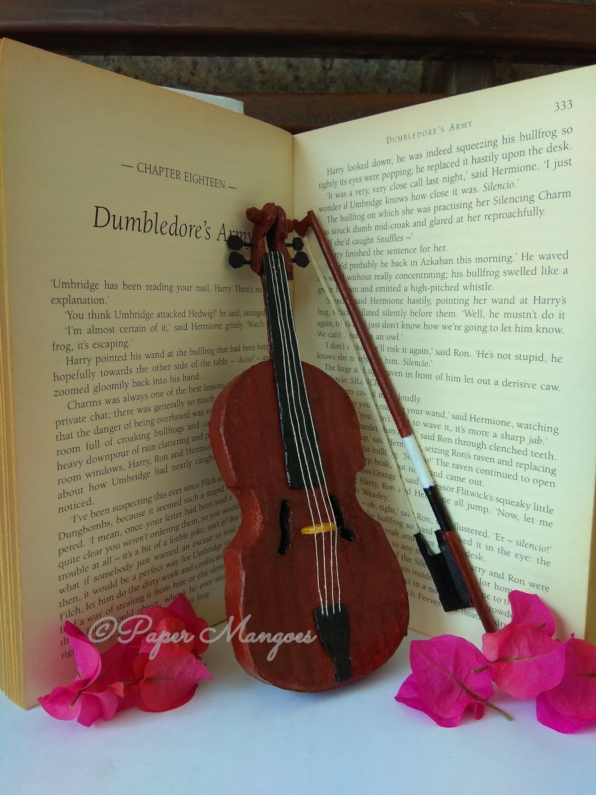 Paper Mangoes: Miniature violin