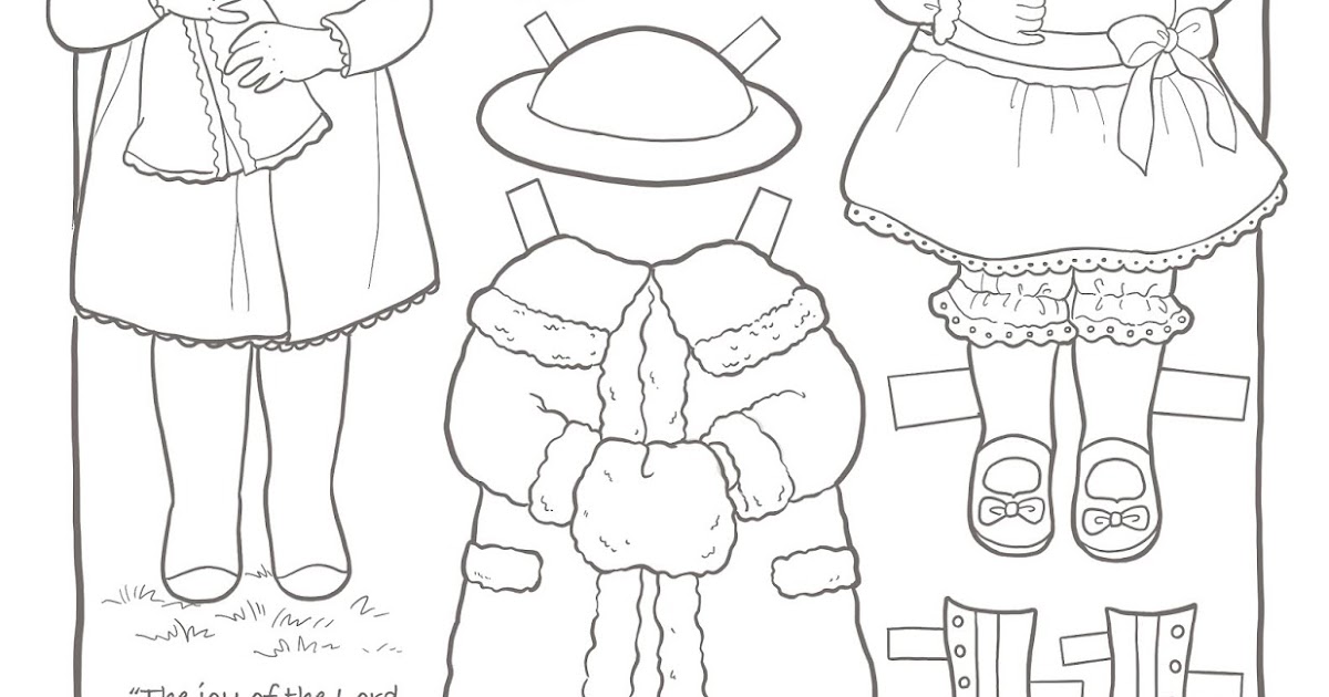yuko green: Megan - a free coloring paper doll