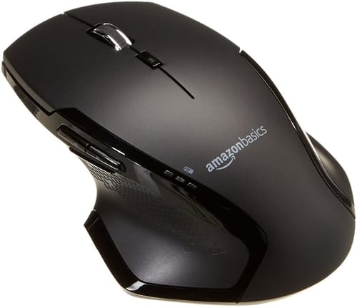 Review AmazonBasics GP8-BK Ergonomic Wireless PC Mouse