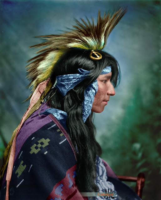 Colors for a Bygone Era: Cree Indian colorized by Alex Lim