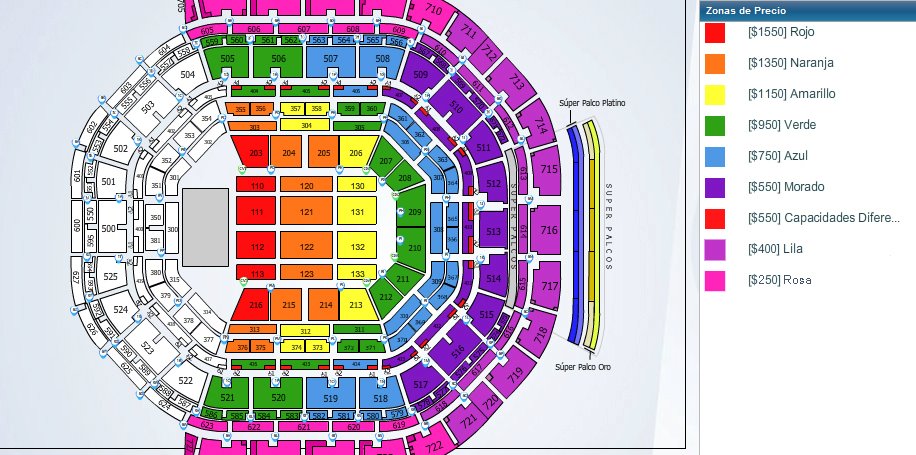 Arena Mexico Mapa