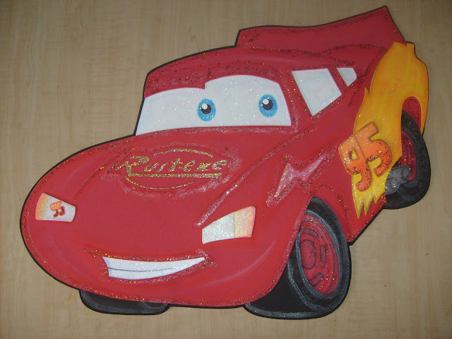 Molde del rayo mcqueen - Imagui