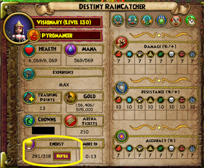 Stars of the Spiral: 2019 Wizard101 Max Energy Guide