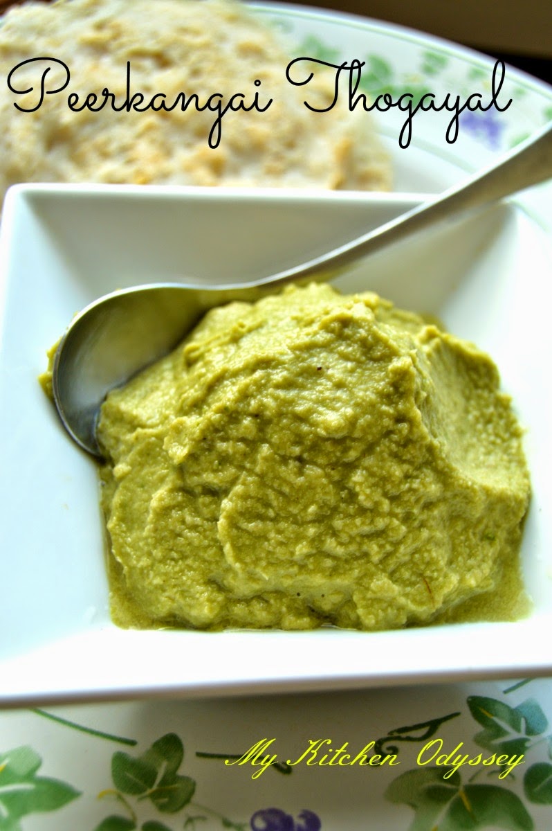 Ridge Gourd - Peerkangai Thogayal | South Indian Chutney Recipes