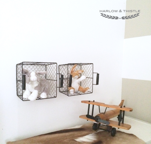 DIY Basket Shelves - Harlow & Thistle