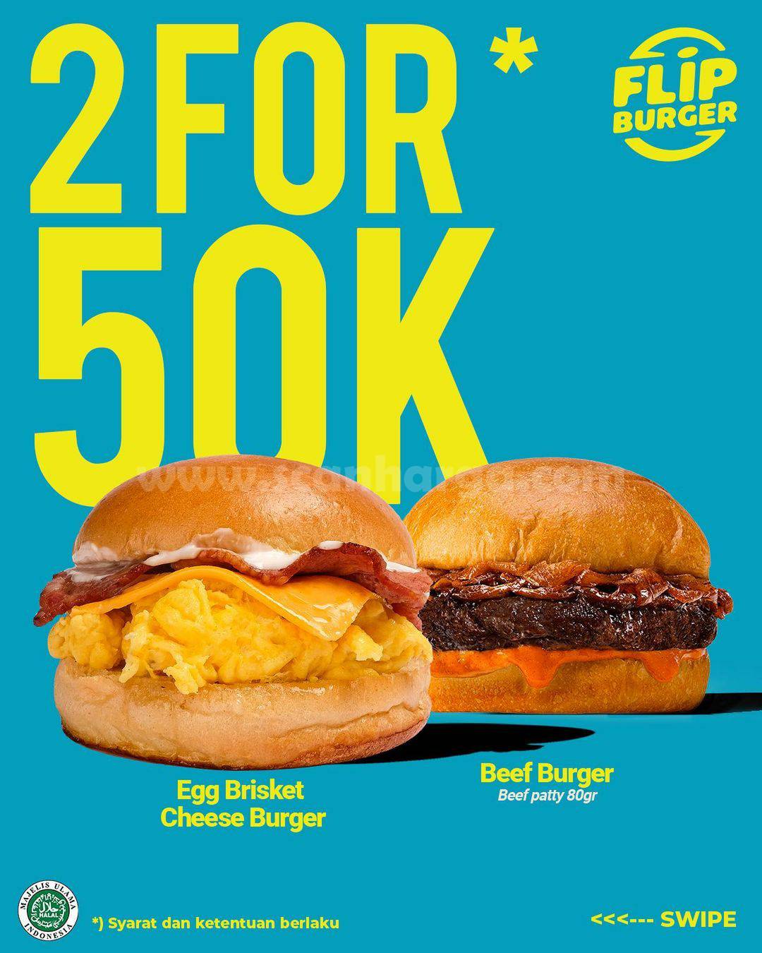 FLIP BURGER Promo VALUE DEALS! Harga mulai Rp. 19.000 - scanharga