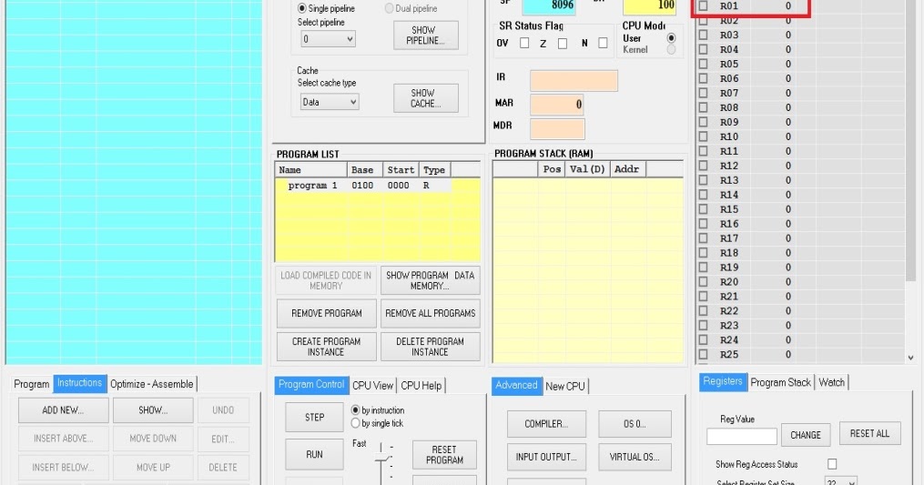 KISAH PERJALANAN: Menggunakan CPU-OS Simulator