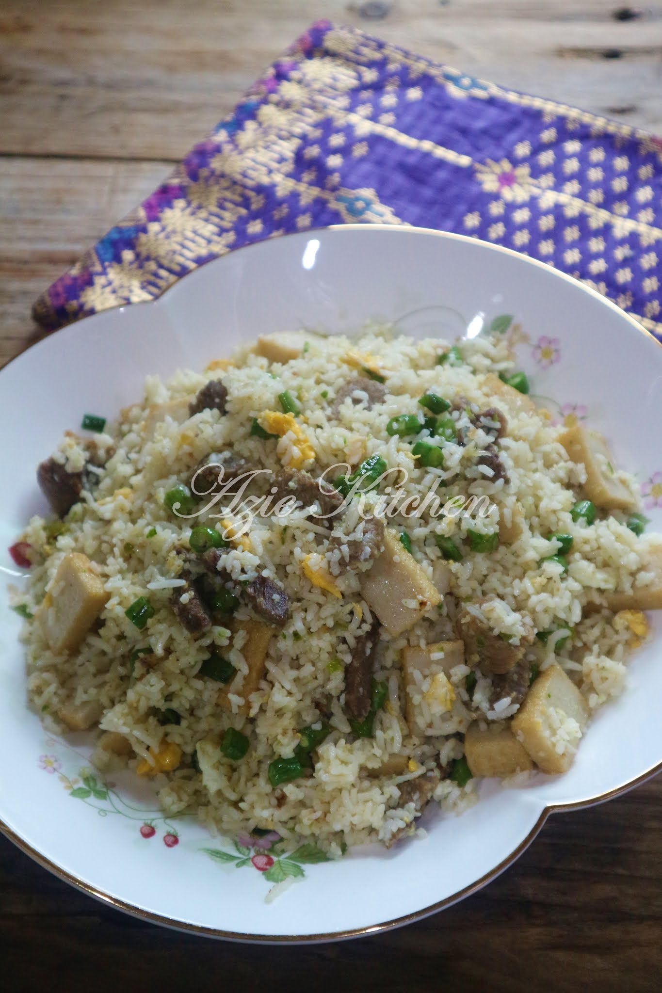 Nasi Goreng Daging Mudah Dan Sedap - Azie Kitchen