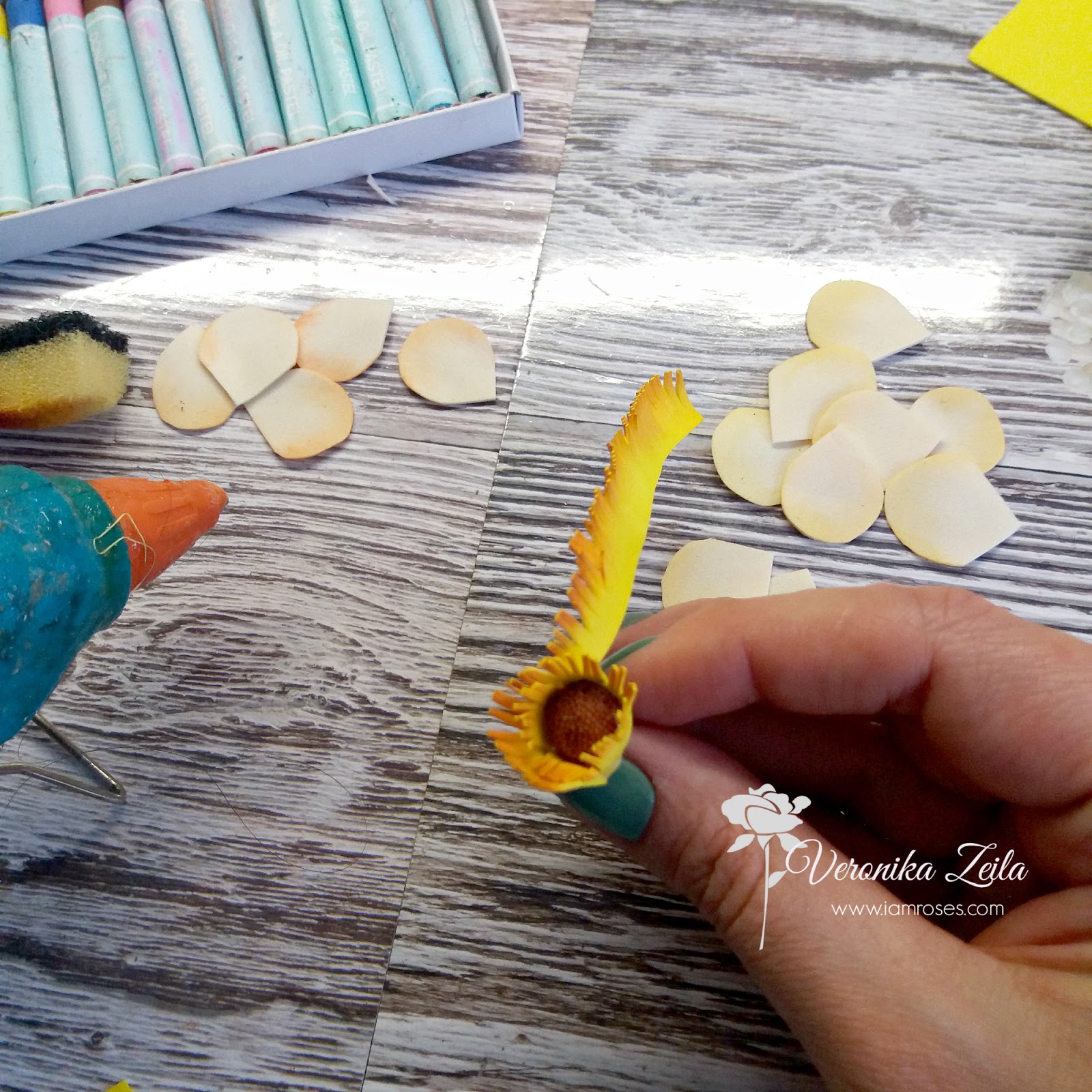 I Am Roses Challenge Blog: Foam Flowers Tutorial