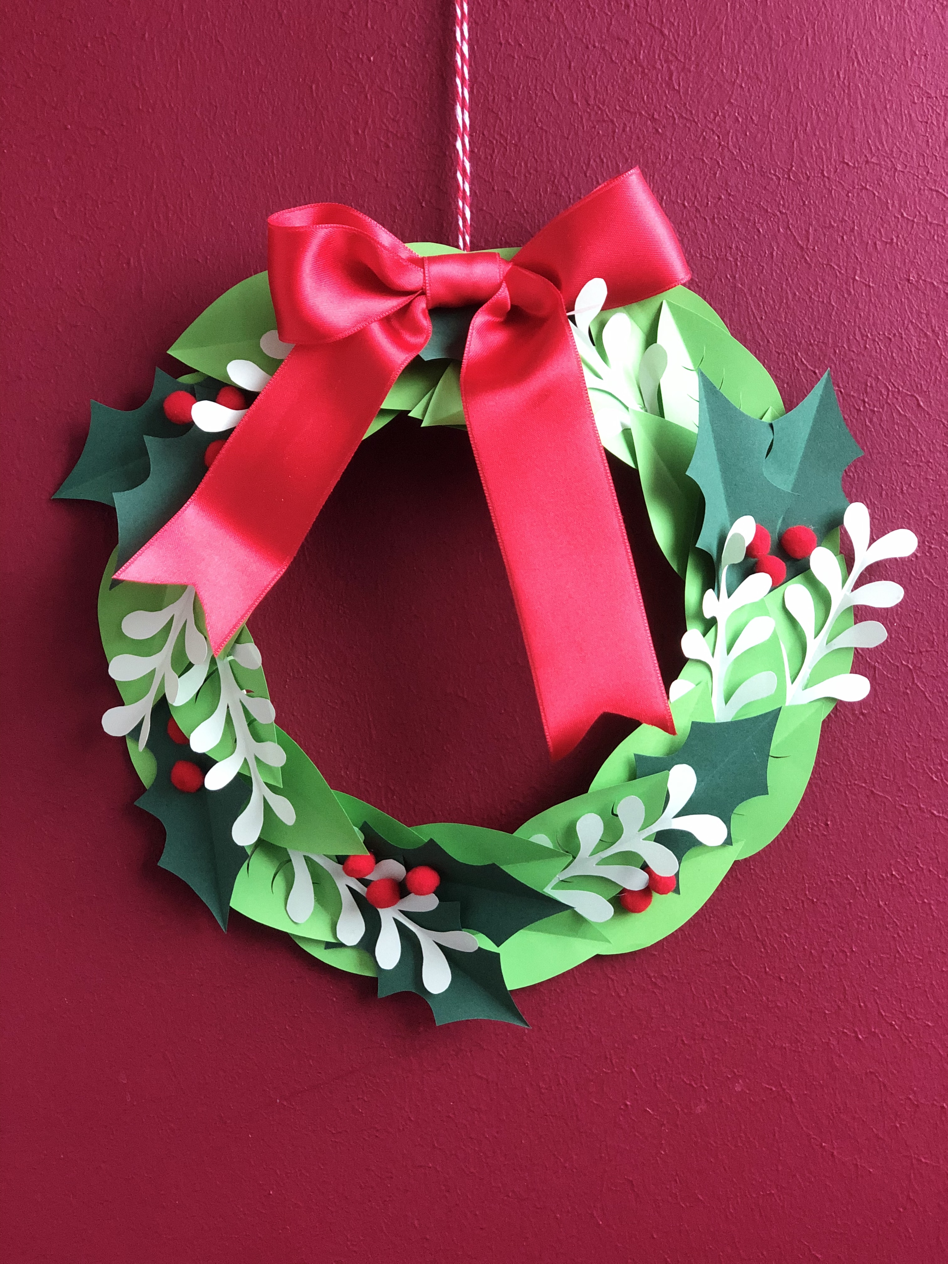 DIY: Weihnachtskranz aus Papier | ars vera(e) - DIY-Blog für kreative ...