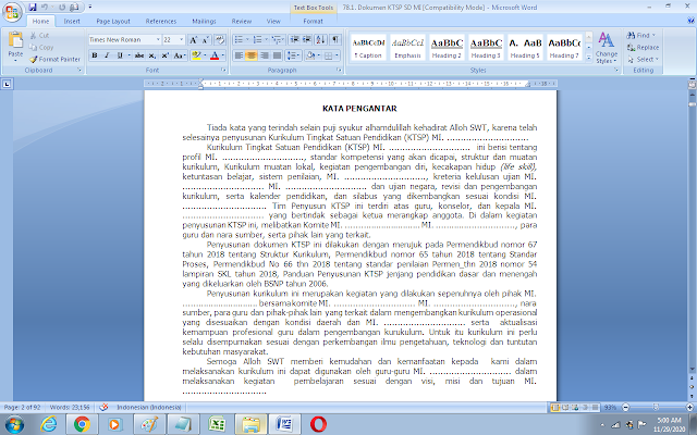 Contoh KTSP kurikulum 2013 SD/MI - antapedia.com