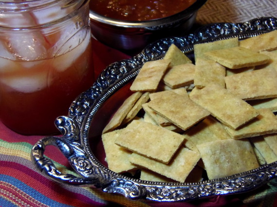 Corn Bread Crackers ⋆ Kudos Kitchen by Renee