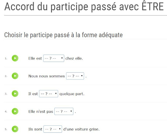 Le blog de FLE de madame Lourido: Le passé composé avec l'auxiliaire ÊTRE