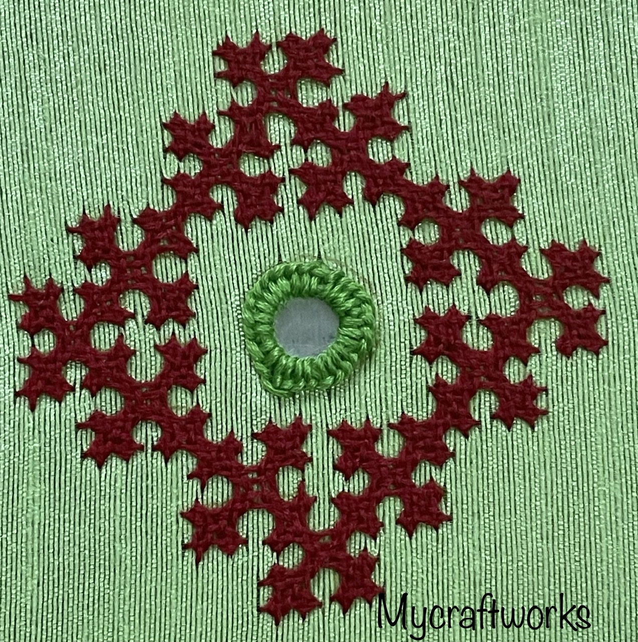 MY CRAFT WORKS: Kutch Work motif with mirror