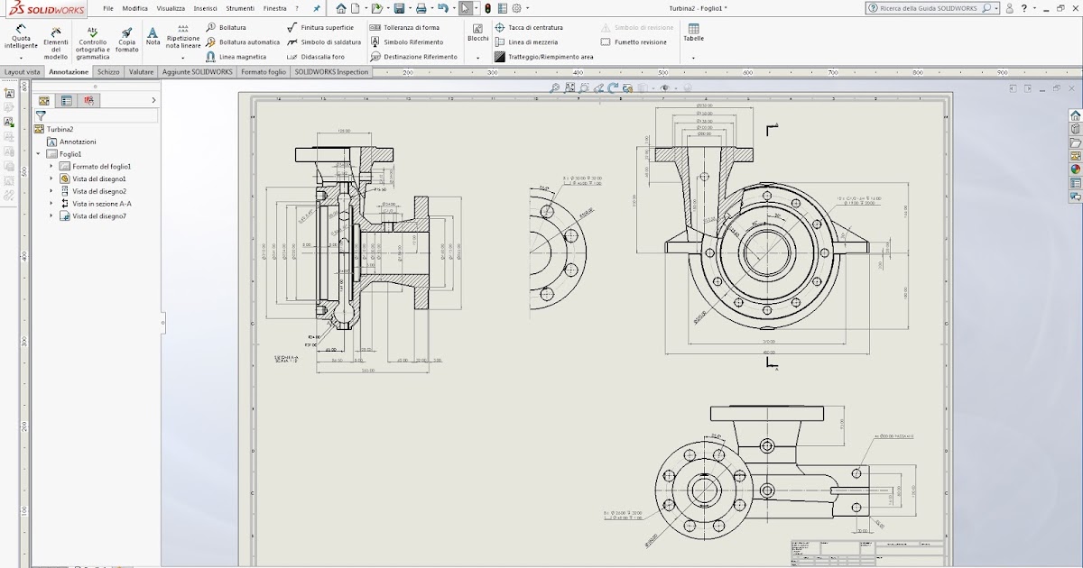 Sviluppo voluta in SolidWorks