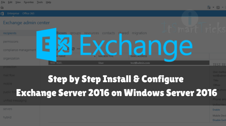How to Install Exchange Server - 2016