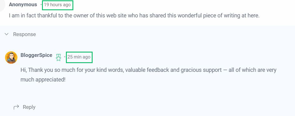 How To Set Blogger Comment Timestamp Format Correctly? - BloggerSpice ...