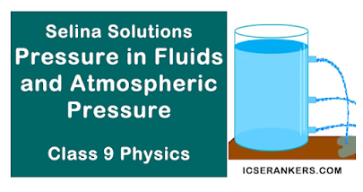 Selina Chapter 4 Pressure in Fluids and Atmospheric Pressure Questions Answers Class 9 Physics