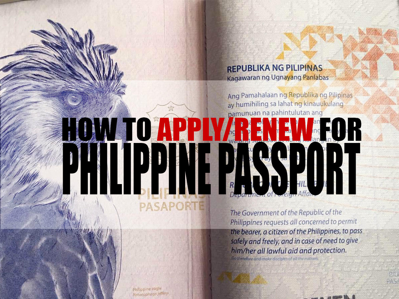 How To Apply Renew For A Philippine Passport DFA Passport Application How To Apply Renew For A Philippine Passport DFA Passport Application