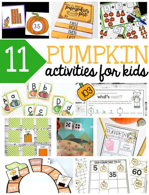 Pumpkin Counting Clip Cards | Sara J Creations