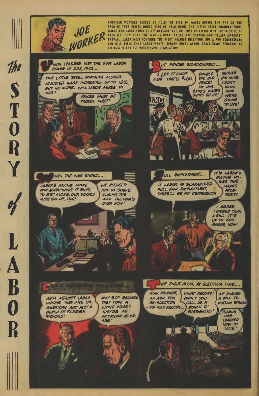 Kleefeld on Comics: On History: Joe Worker & The Story of Labor