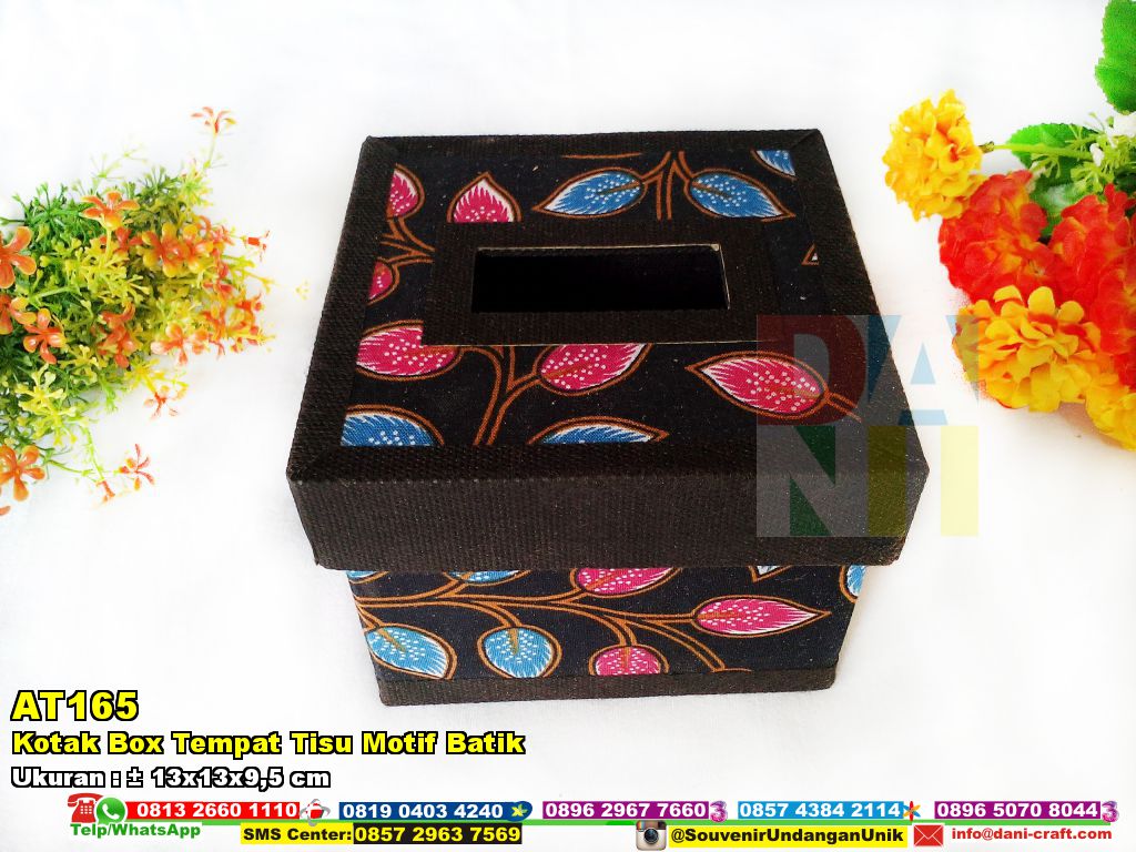 Kotak Box Tempat Tisu Motif Batik | Souvenir Pernikahan