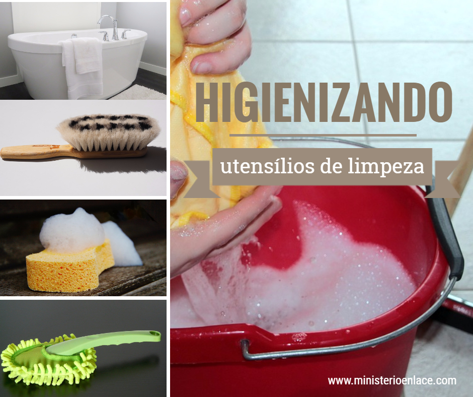 Como higienizar utensílios de limpeza