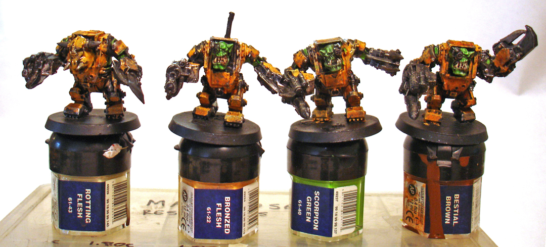 WIP shots of Mega Nobz for Heroes of Armageddon