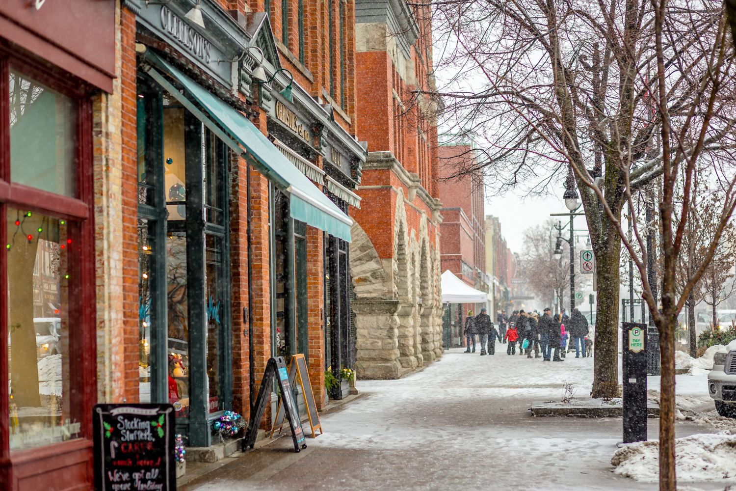 Downtown Collingwood Snowfall