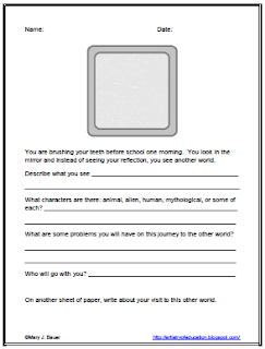 Classroom Freebies Too: Writing Prompt: Mirror, Mirror