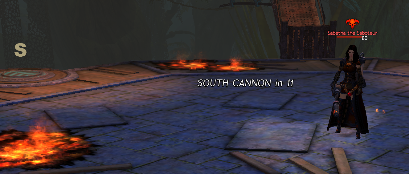 Guild Wars 2 Tactical Overlay: Locational timers (Sabetha cannon timers!)