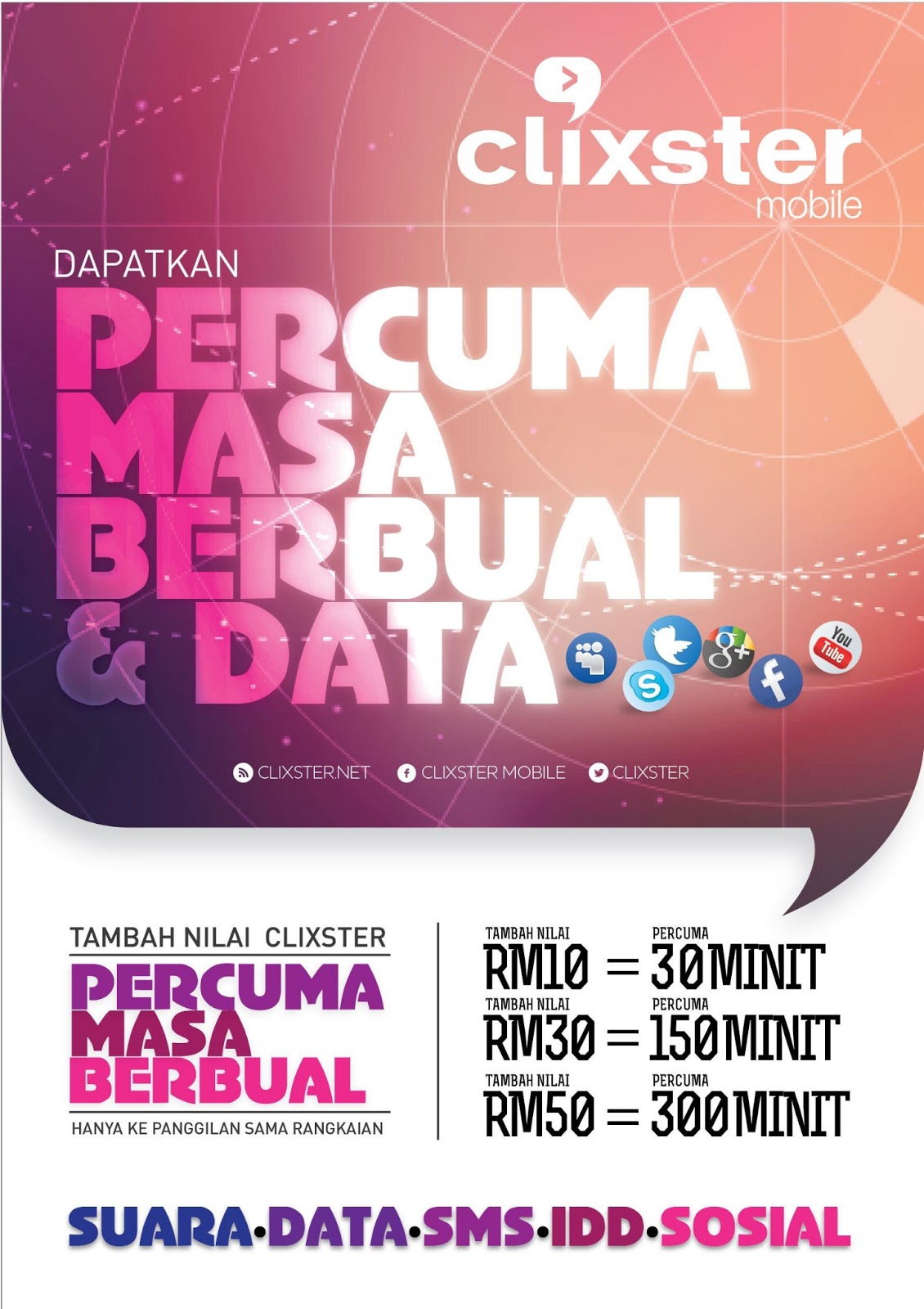 CLIXSTER 66 TO U: CLIXSTER PREPAID & CLIX2PAY