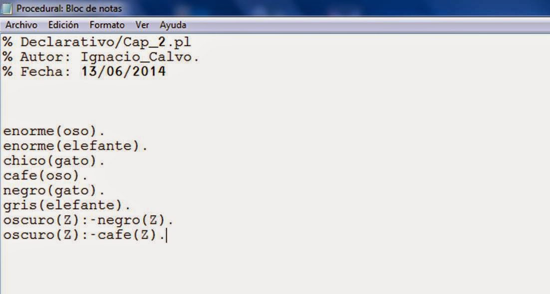 Artificial Intelligence: Prolog Ejercicio 3: Significado Procedural