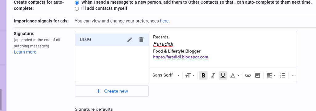 Cara Letak Email Signature Di Gmail