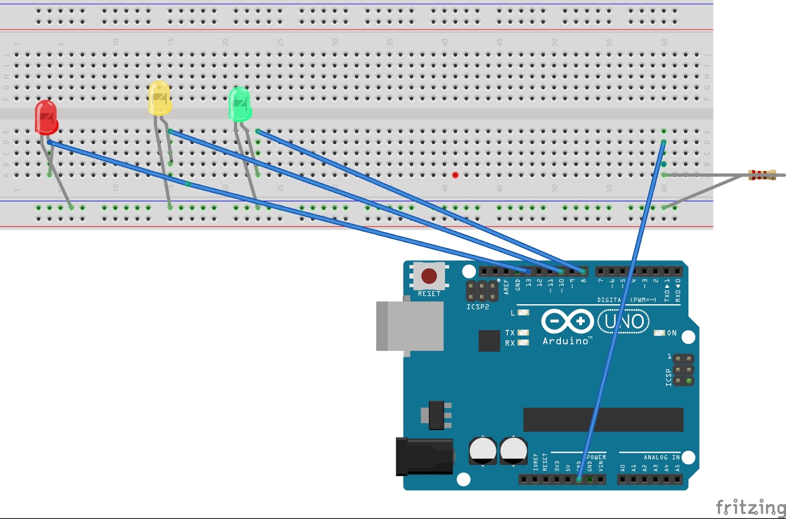 Aprendiendo Arduino con Agustino: Practica 1 ARDUINO SEMAFORO