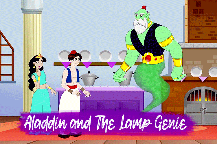 √ Aladdin and The Lamp Genie - Book Fairy Tales - ZzDrama