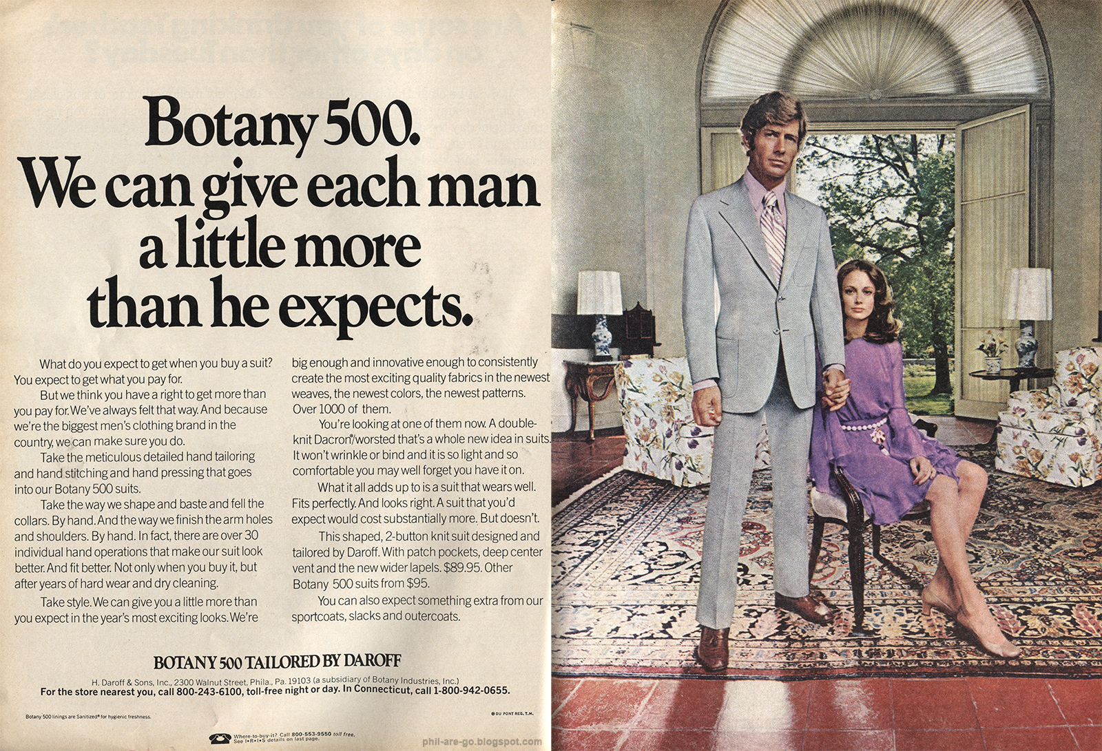 Phil Are Go!: Botany 500 - Welcome, 007.