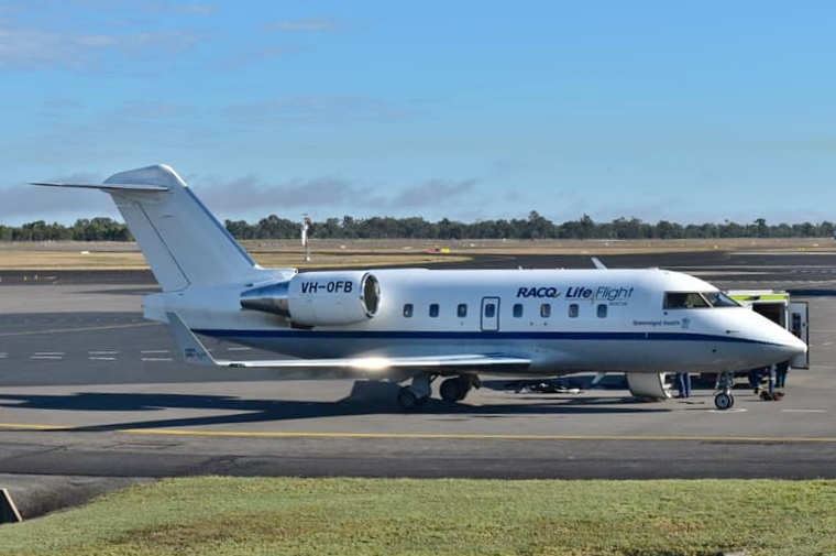 Central Queensland Plane Spotting: LifeFlight (Aeromed) Canadair ...