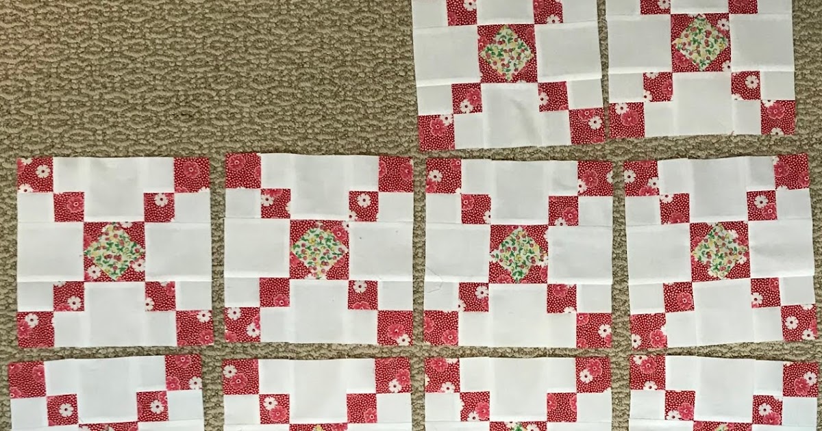 Irish Chain Blocks Done and a Garden Update