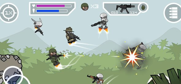 Mini Militia 2.2.86 unlimited health and Nitro Mod New Skins New ...